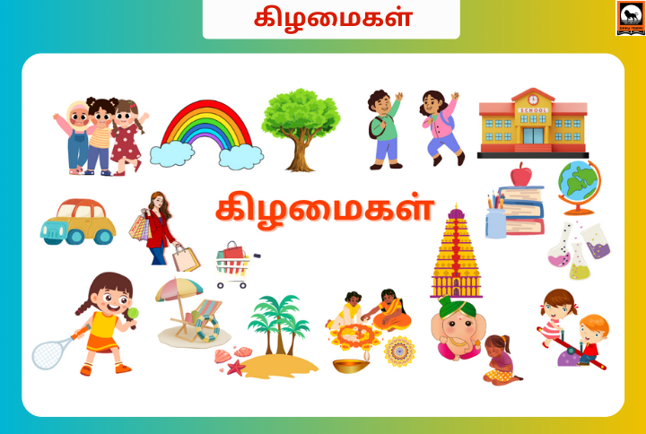 Tamil Week Days | Days of Week in Tamil for Kids | கிழமைகள்