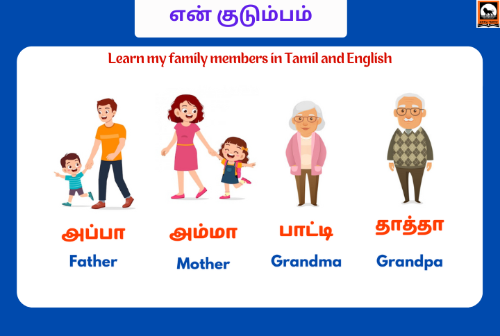 Learn My Family Members|என் குடும்பம் |Family Tree|genealogy